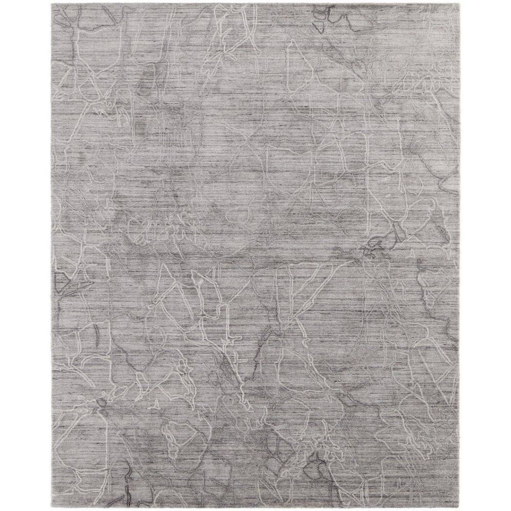 HomeRoots 2 ft. x 3 ft. Gray, Ivory Abstract Area Rug 2000567838 - The ...