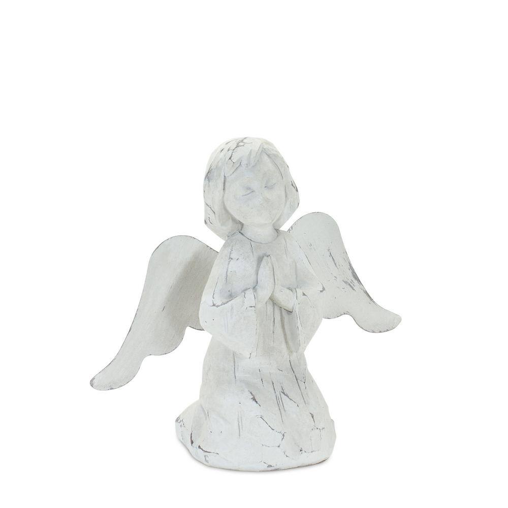 HomeRoots Resin Angel Figurine Set of 2 2000518103 - The Home Depot