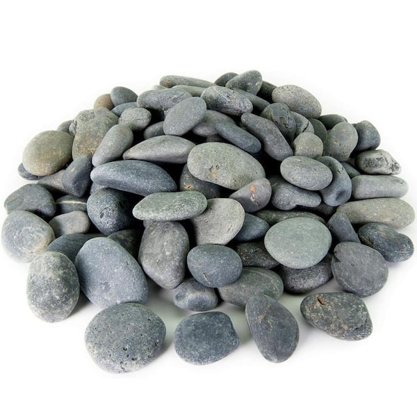 Tosulte 0.5 cu. ft. 1 in. to 2 in. Black Hand-Picked Mexican Beach ...