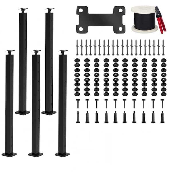 36 in. Stainless Steel Handrail for Cable Railing System Level Drilled ...