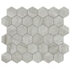 MSI Nyon Gray Hexagon 12 in. x 12 in. Polished Porcelain Floor and Wall ...