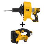 DEWALT 20V MAX Cordless Brushless Drain Snake and 5/16 in. x 25 ft ...