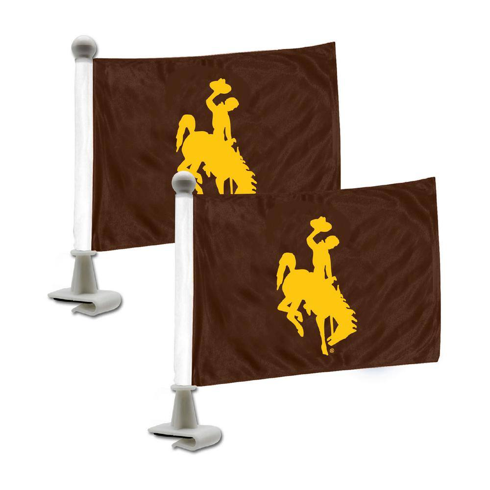 FANMATS Wyoming Cowboys Ambassador Car Flags - 2 Pack Mini Auto Flags ...