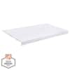 Everbilt 2 ft. x 16 in. Decorative Shelf Cover - White 90337 - The Home ...