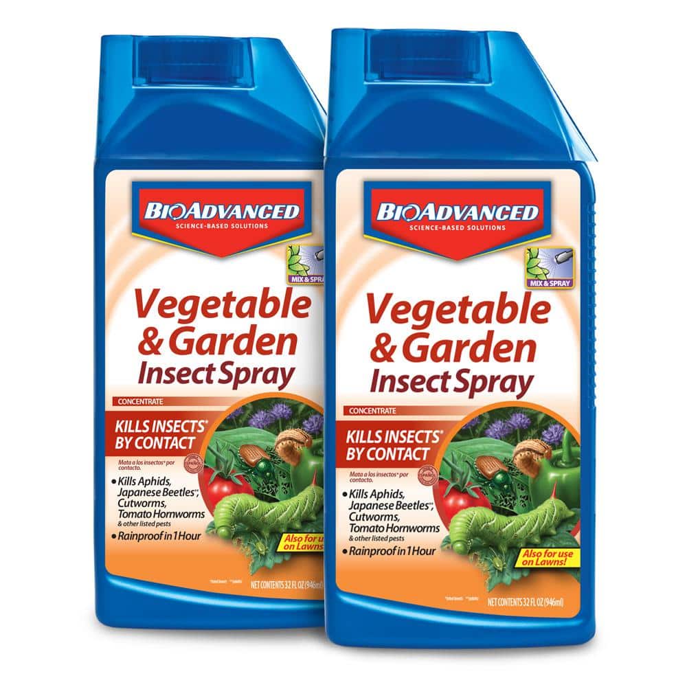BIOADVANCED 32 oz. Concentrate Vegetable and Garden Insect Killer Spray ...