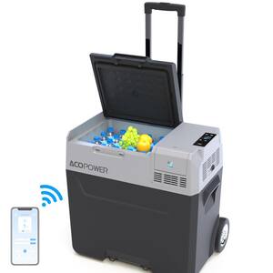 32 qt. Low Noise Car Cooler Portable Refrigerator Freezer with APP ...