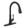 Delta Westville Single Handle Pull Down Sprayer Kitchen Faucet in Matte ...