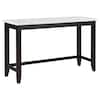 Coaster Toby Espresso and White Marble Top 60 in. Rectangular 4-Legs ...