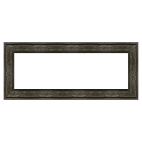 Amanti Art Rail Rustic Char 42 in. x 18 in. Polystyrene Framed Dry ...