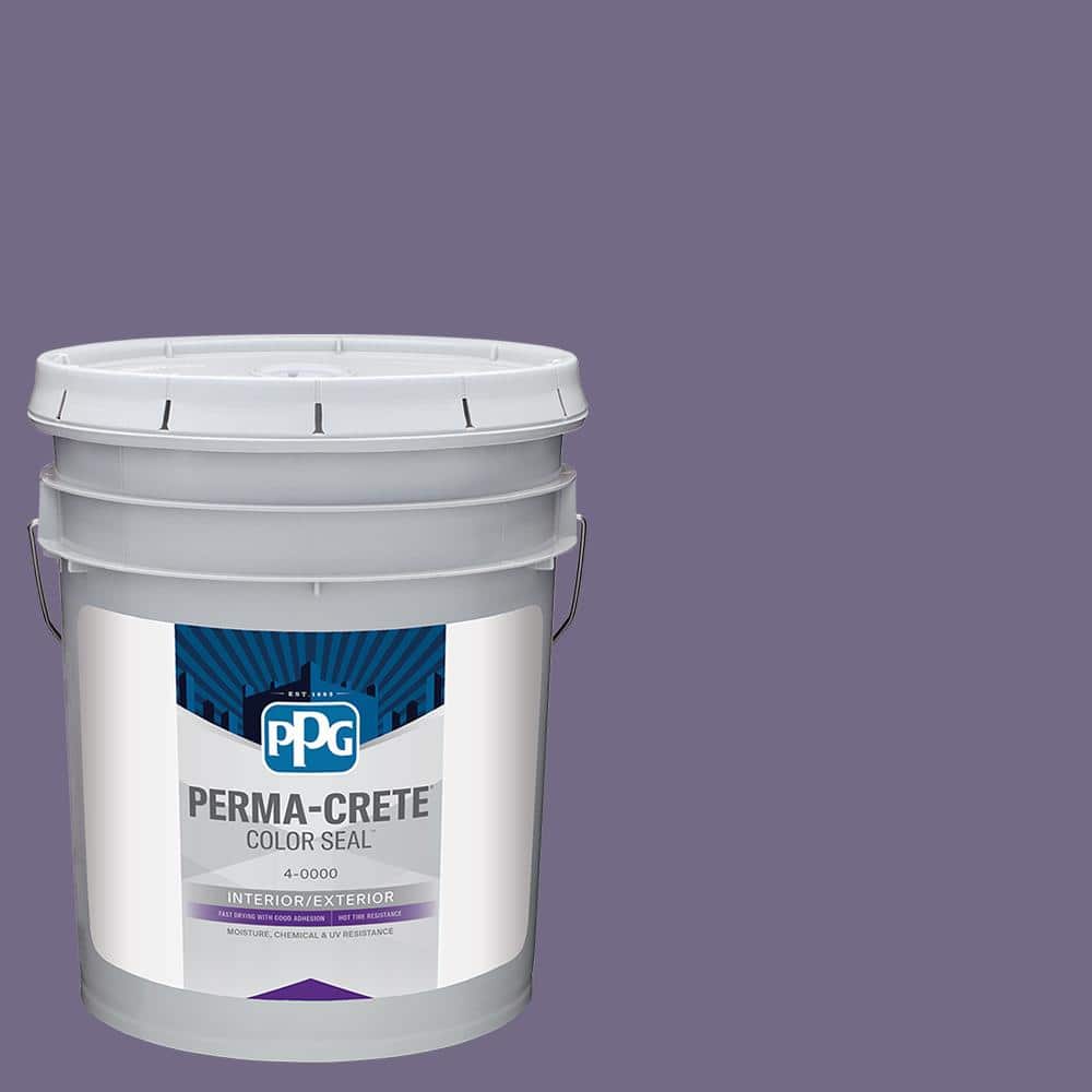 Perma-Crete Color Seal 5 gal. PPG1174-6 Purple Rain Satin Interior ...