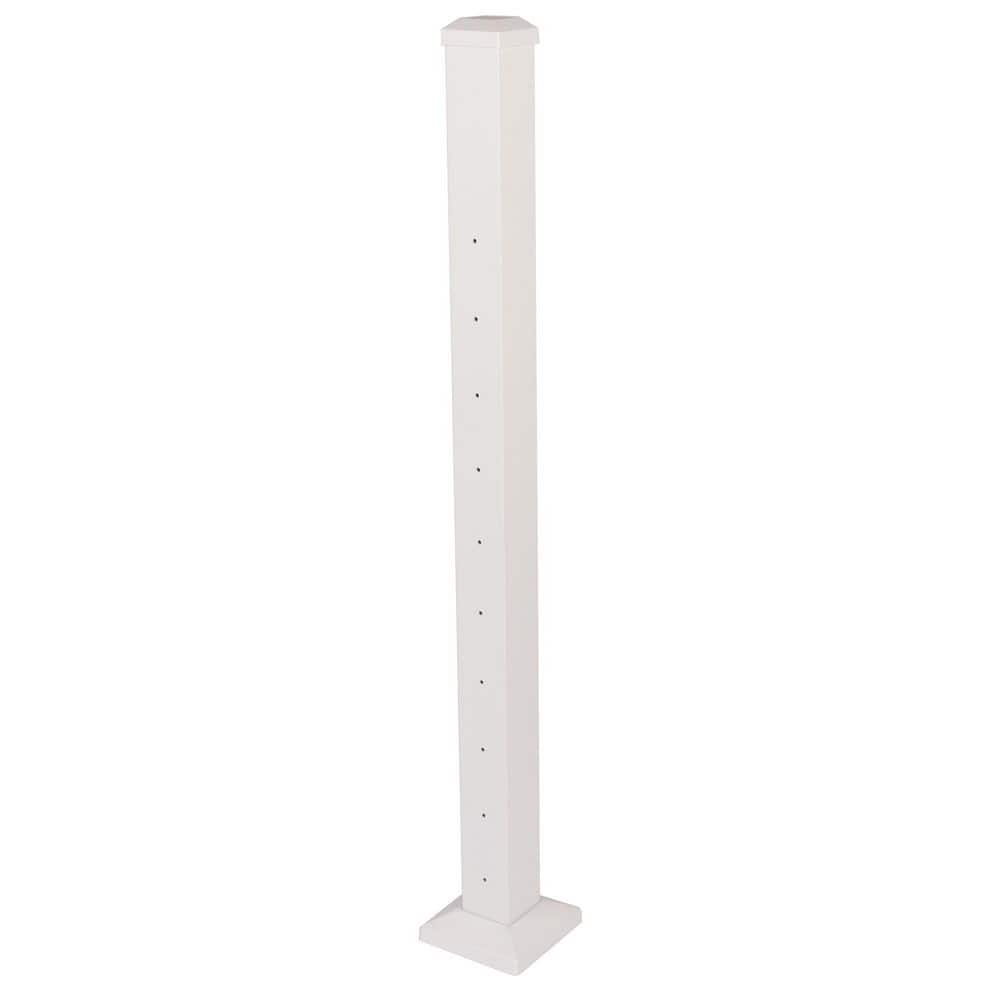 Deckorators Cable Rail 2-1/2 in. x 2-1/2 in. x 39 in. Textured White ...