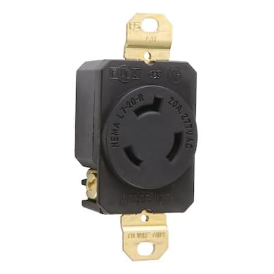 Legrand Pass & Seymour Turnlok 20 Amp 250-Volt NEMA L15-20P Locking ...