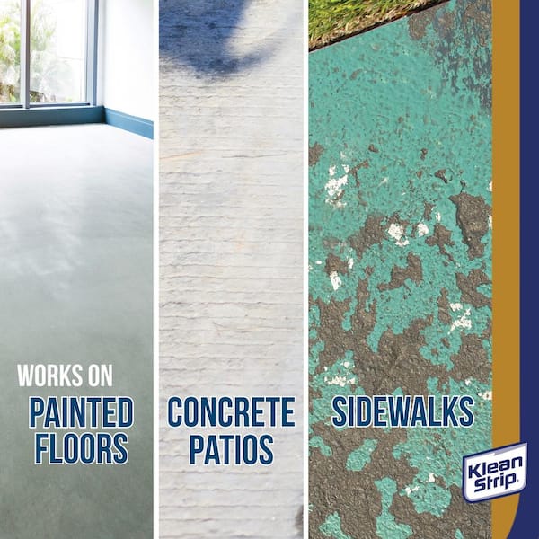 Klean-Strip 1 Gal. Liquid Concrete Stripper for Stripping Paint, Epoxy, Stains and Sealers from ...