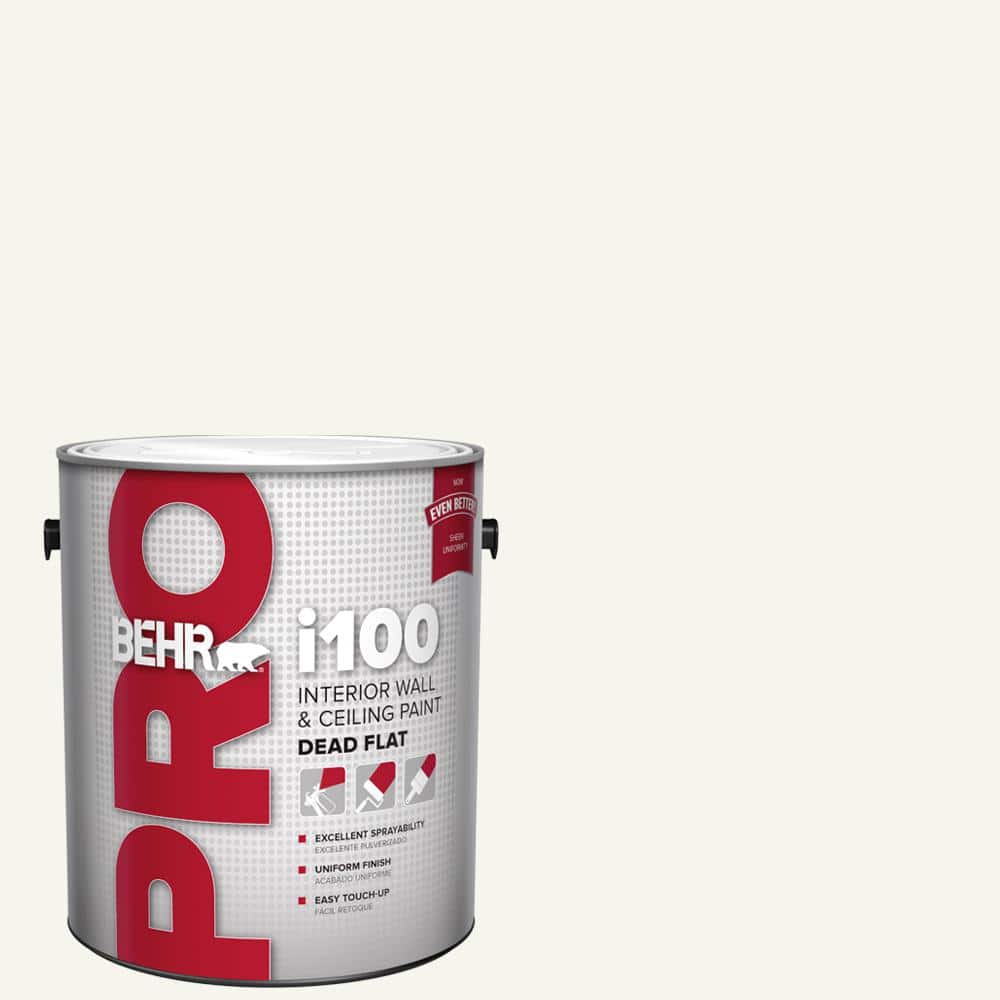 BEHR PRO 1 gal. #75 Polar Bear Dead Flat Interior Paint PR10501 - The ...