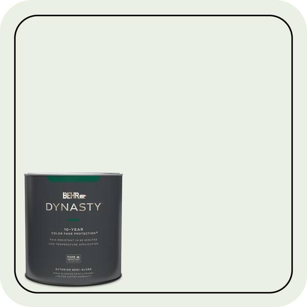 BEHR DYNASTY 1 qt. #440C-1 Cool White Semi-Gloss Exterior Stain ...