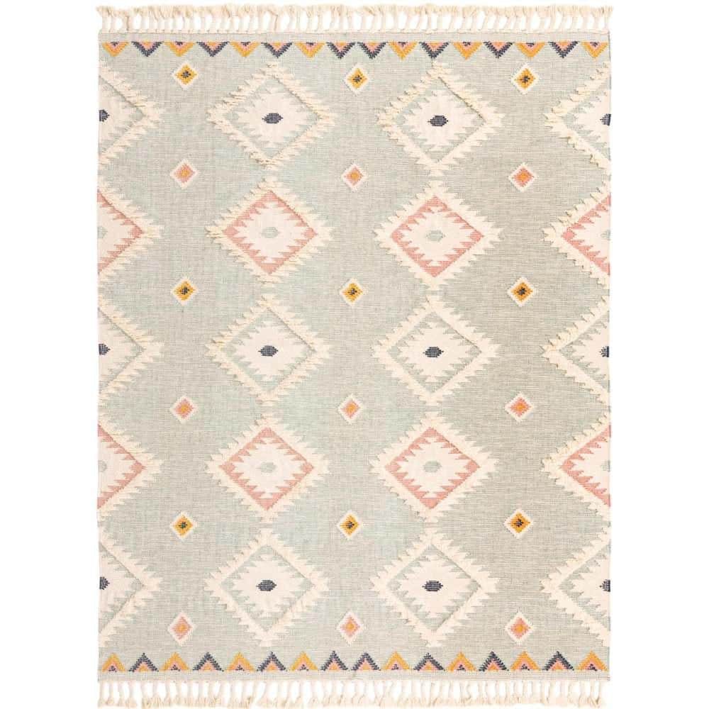 Unique Loom Mesa Papago Light Aqua 10' 0 x 13' 1 Area Rug 3189403 - The ...