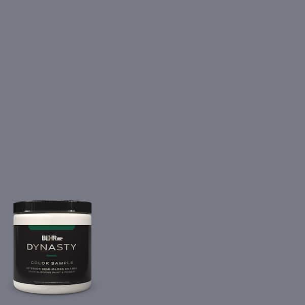 BEHR DYNASTY 8 oz. #N540-5 Infamous One-Coat Hide Semi-Gloss Enamel ...