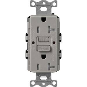 Lutron Claro 20-Amp Tamper Resistant Duplex Receptacle, Pebble (SCR-20 ...