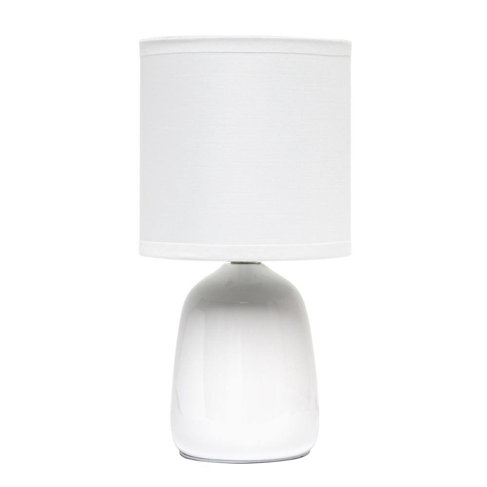 Simple Designs 10.04 in. Off White Tall Traditional Ceramic Thimble ...