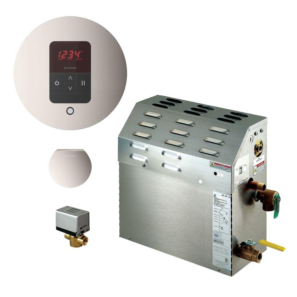 Mr. Steam 6kW Steam Bath Generator with iTempo AutoFlush Round Package ...