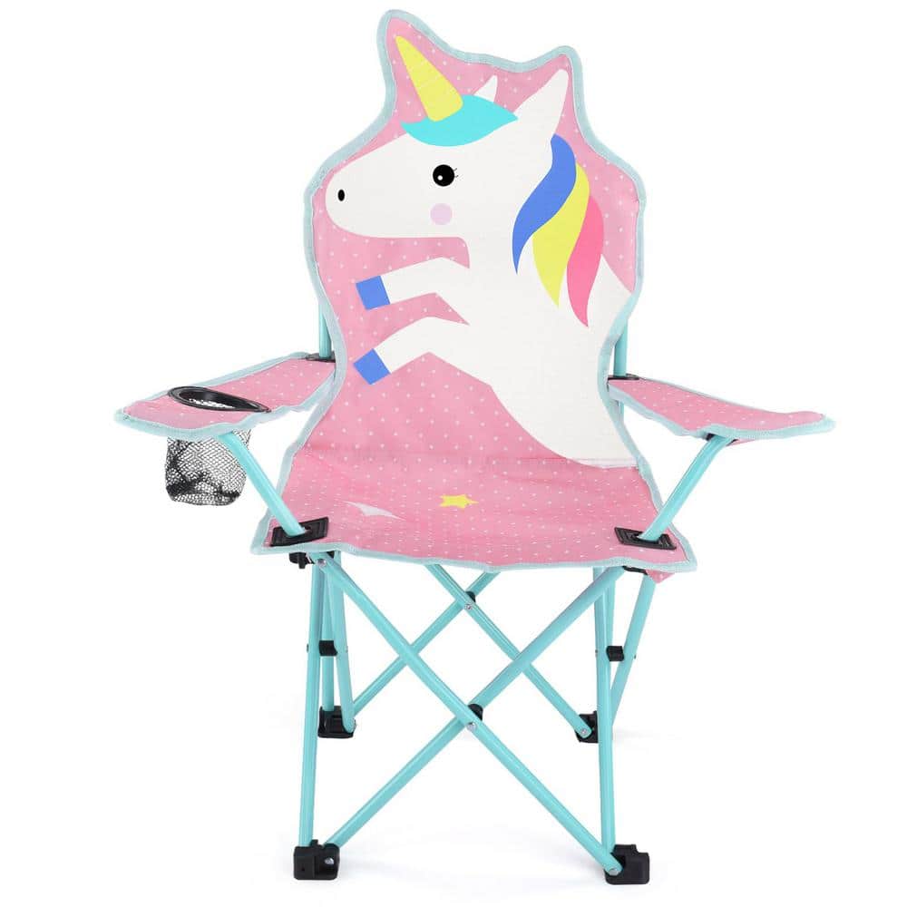 Angel Sar Light Pink Unicorn Outdoor Folding Children's Lawn and ...