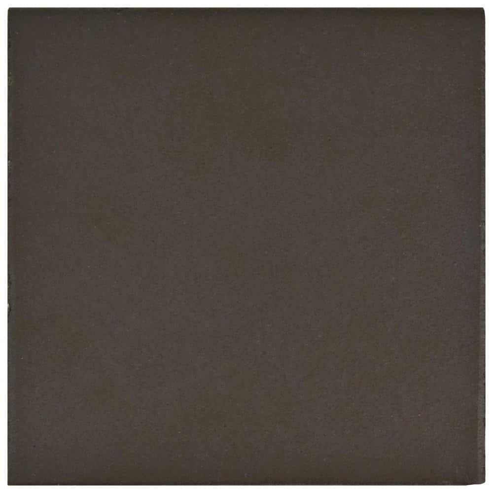 Merola Tile Quarry Bullnose Black 5-7/8 in. x 5-7/8 in. Matte Ceramic ...