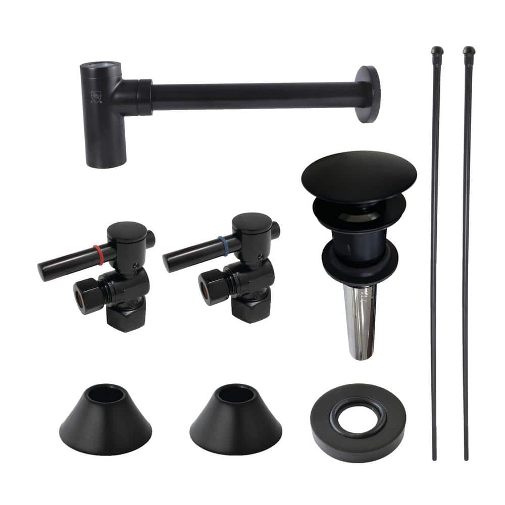 Kingston Brass Modern 1-1/4 in. Brass Plumbing Sink Trim Kit with ...