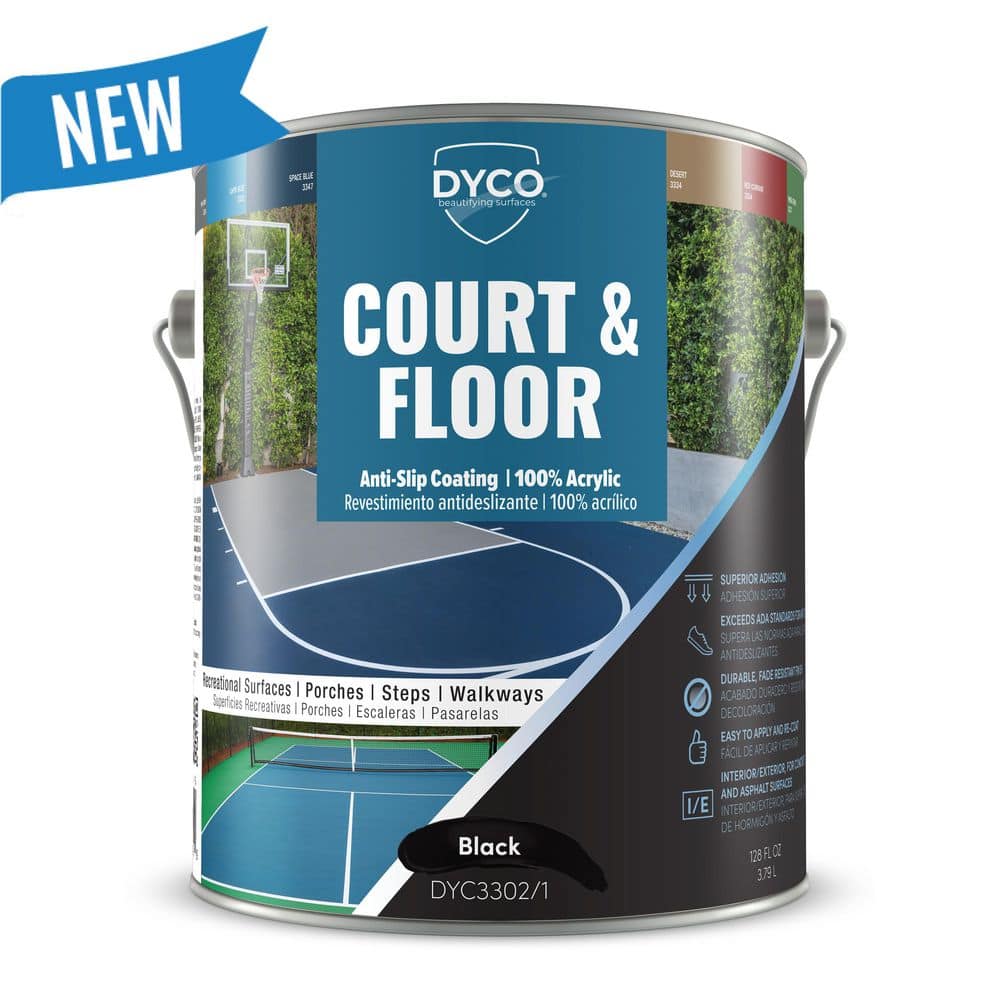 Dyco Court and Floor Anti-Slip Coating Paint for Pickleball and ...
