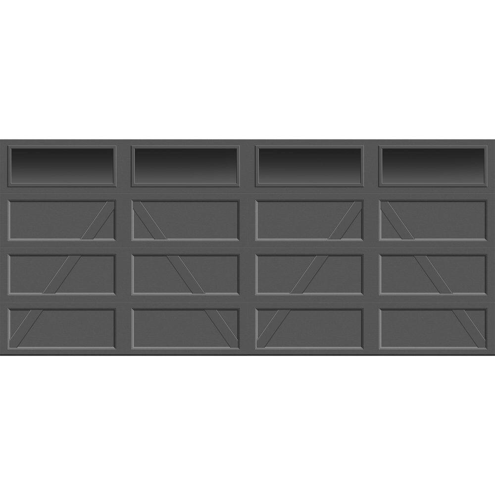 Clopay Bridgeport Steel Design A 16 ft. X 7 ft. Insulated 12.9 R-Value ...