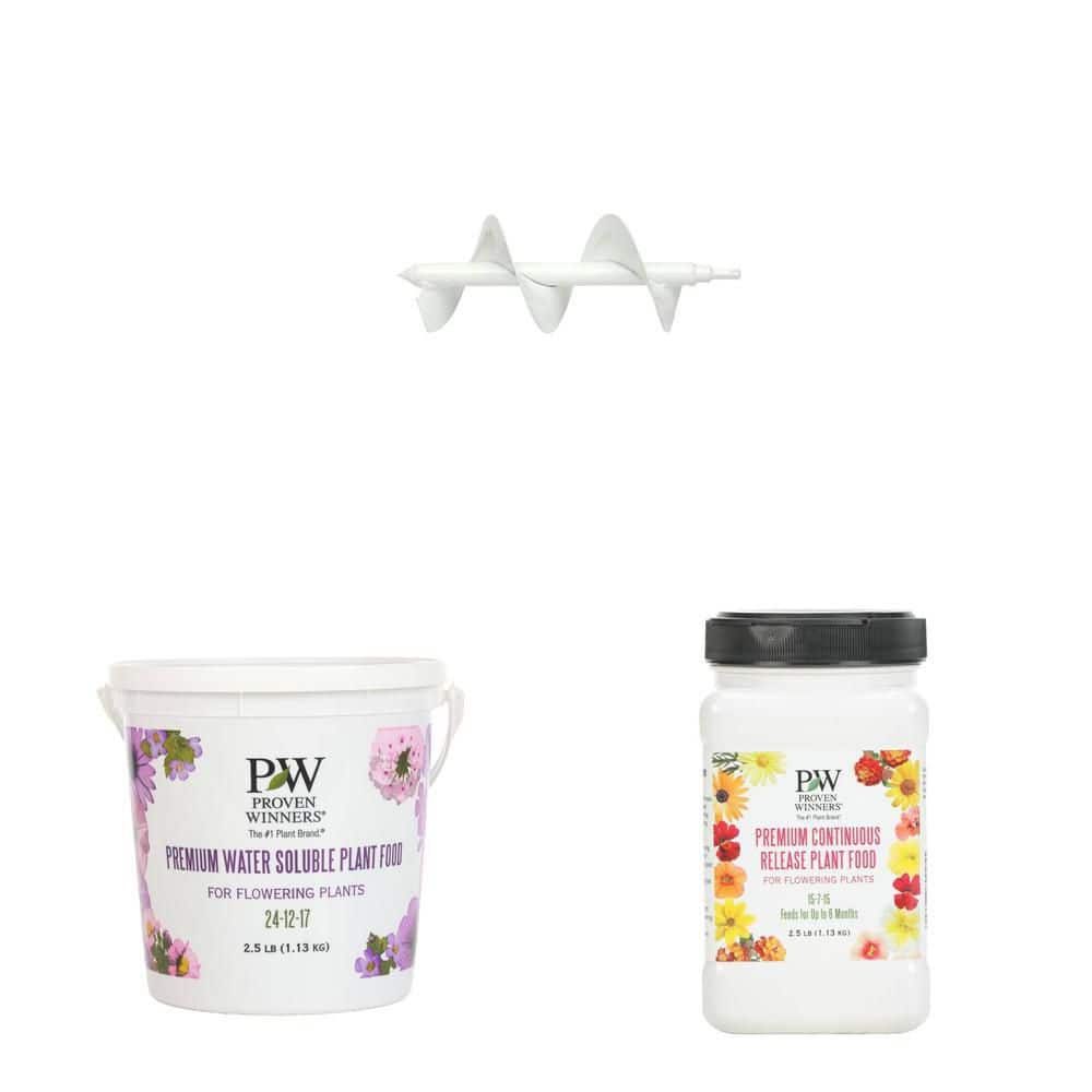 PROVEN WINNERS 15 in. Twist'n Plant Jumbo Auger, 2.5 lb Water Soluble ...