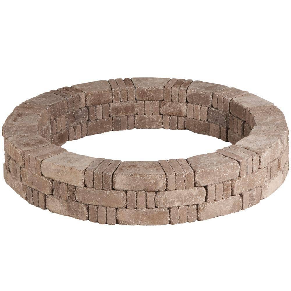 Pavestone RumbleStone 59 in. x 10.5 in. Tree Ring Kit in Cafe RSK53069 ...