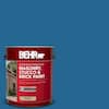 BEHR 1 gal. #OSHA-1 OSHA SAFETY BLUE Flat Interior/Exterior Masonry ...