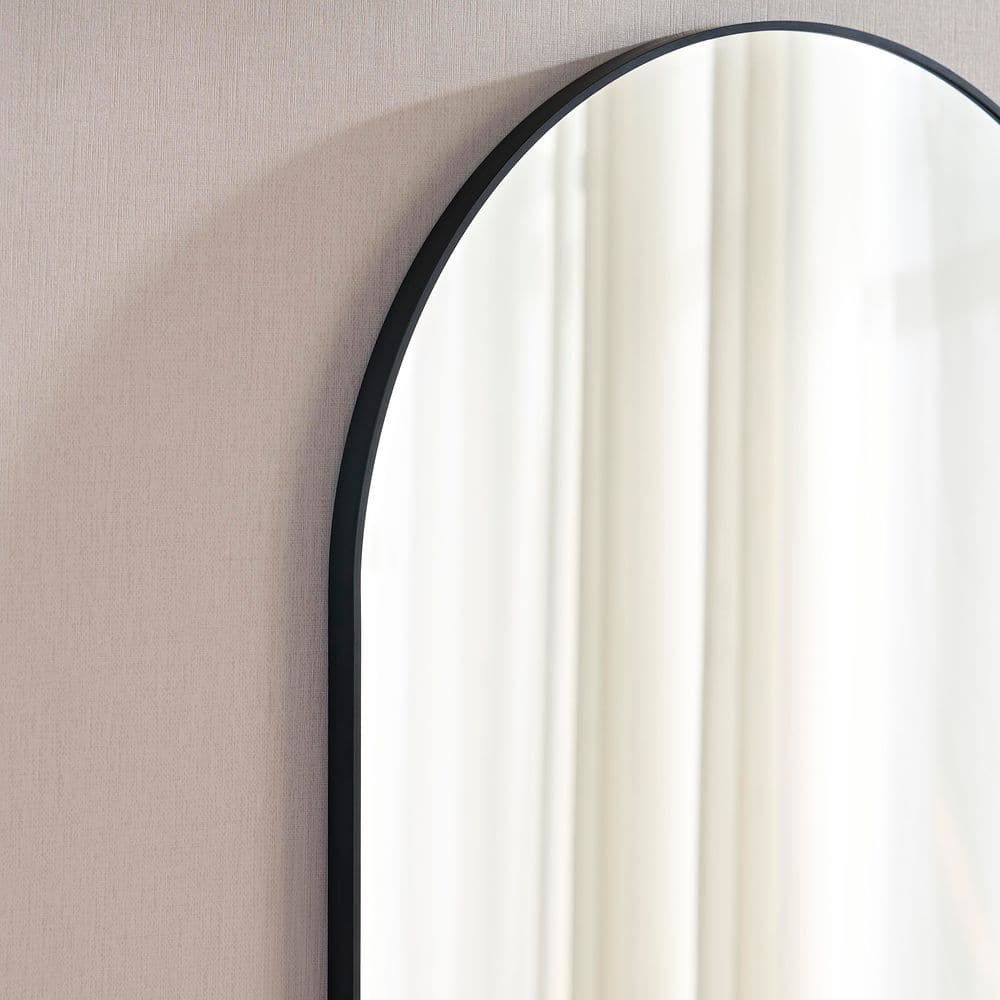 ECOCHIC SPACES INC 22 in. W x 36 in. H Metal Framed Arched Mirror ...