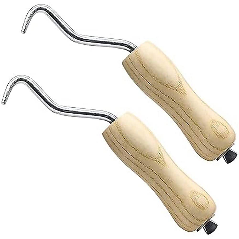 EKIEUDL Wire Twister Hand Tool Wooden Grip Steel Hook for Rebar ...