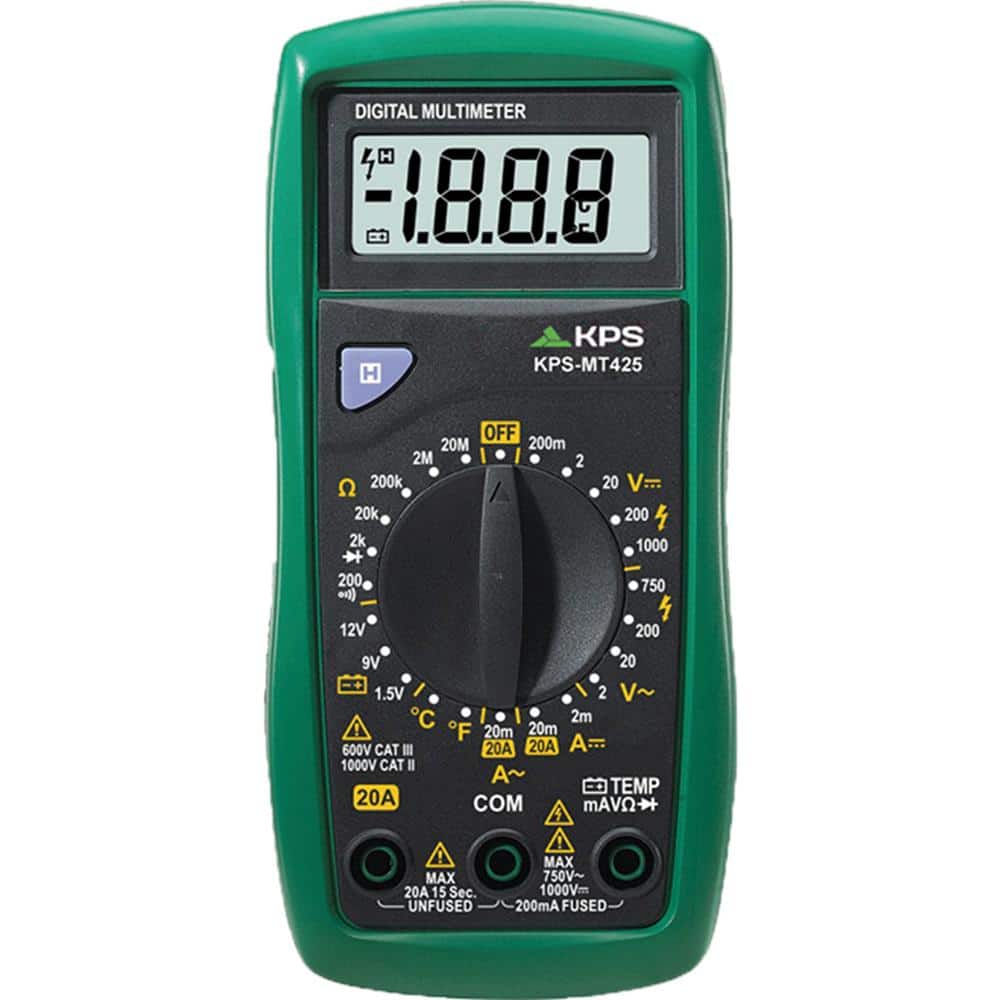 KPS 20 Amp Digital Multi-Meter AC/DC Current KPS-MT425 - The Home Depot