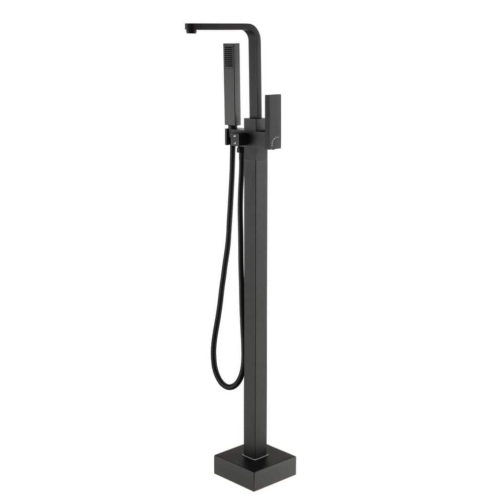 CASAINC 1-Handle Freestanding Clawfoot Tub Faucet with Hand Shower in ...