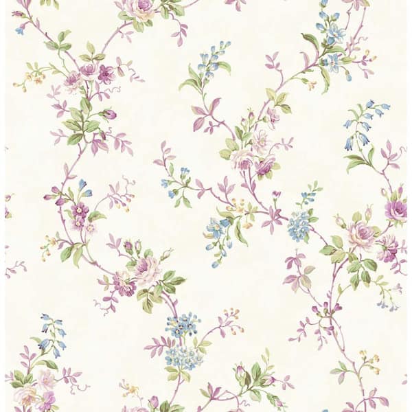 SK Filson Isabella Purple Trail Wallpaper DE40836 - The Home Depot