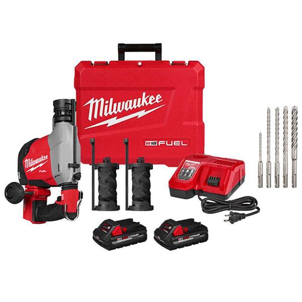 Milwaukee M18 FUEL 18-Volt Lith-Ion Brushless Cordless 5/8 in. SDS-Plus ...