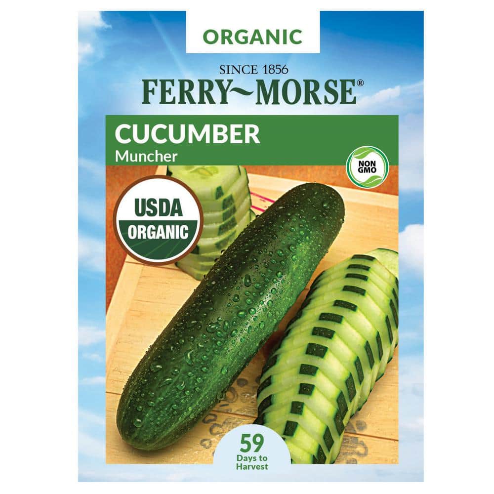 Ferry-Morse Organic Cucumber Muncher Fruit Seed 9527 - The Home Depot