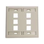Leviton White 2-Gang Audio/Video Wall Plate (1-Pack) 42080-1WP - The ...