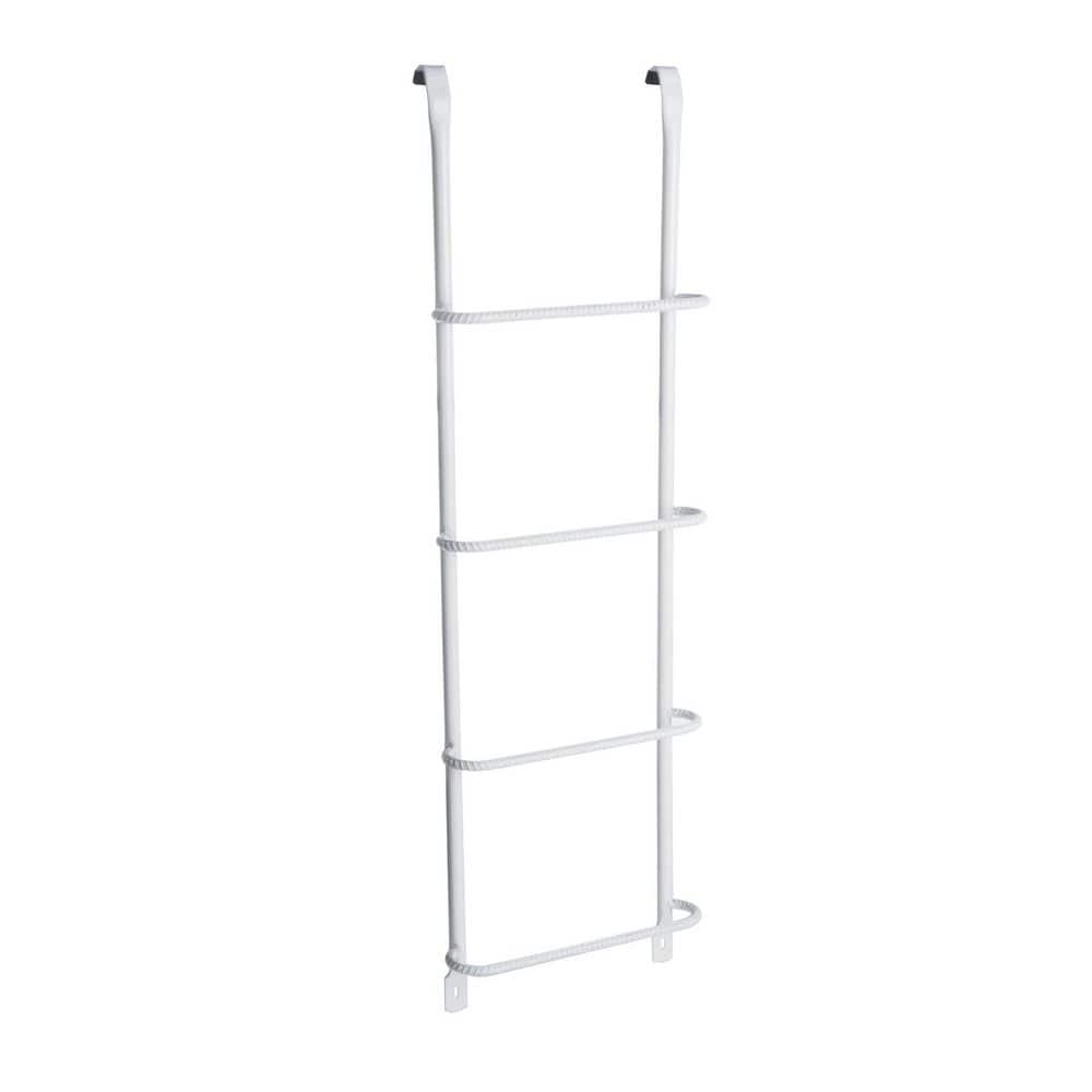 SHAPE PRODUCTS 4-Step White Steel Window Well Escape Ladder SPELS-4W ...