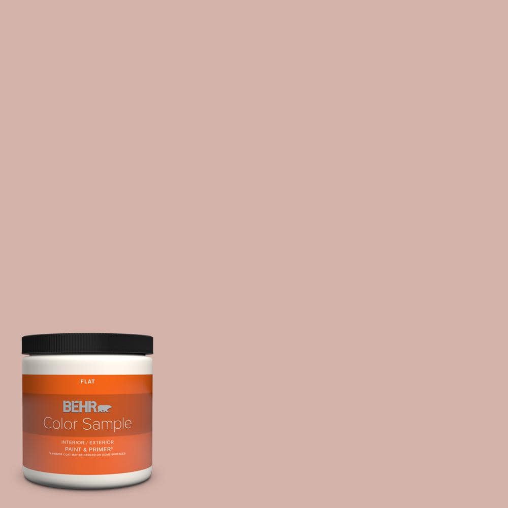 BEHR PREMIUM PLUS 8 oz. #S170-3 Castilian Pink Flat Interior/Exterior ...