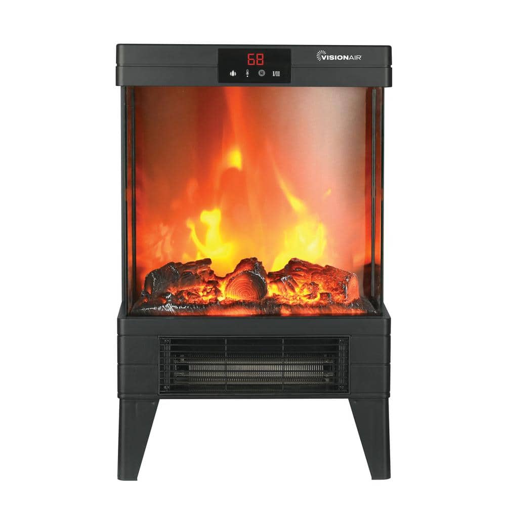 VISIONAIR 21" 1500/750W Fireplace Heater 1VAHFP21 - The Home Depot