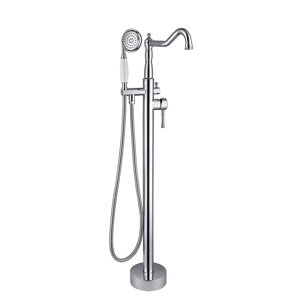 Maincraft Single-Handle Classical Freestanding Tub Faucet with Hand ...