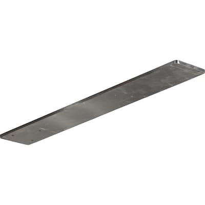 Ekena Millwork 18 in. x 3 in. x 1/4 in. Steel Unfinished Metal Logan ...