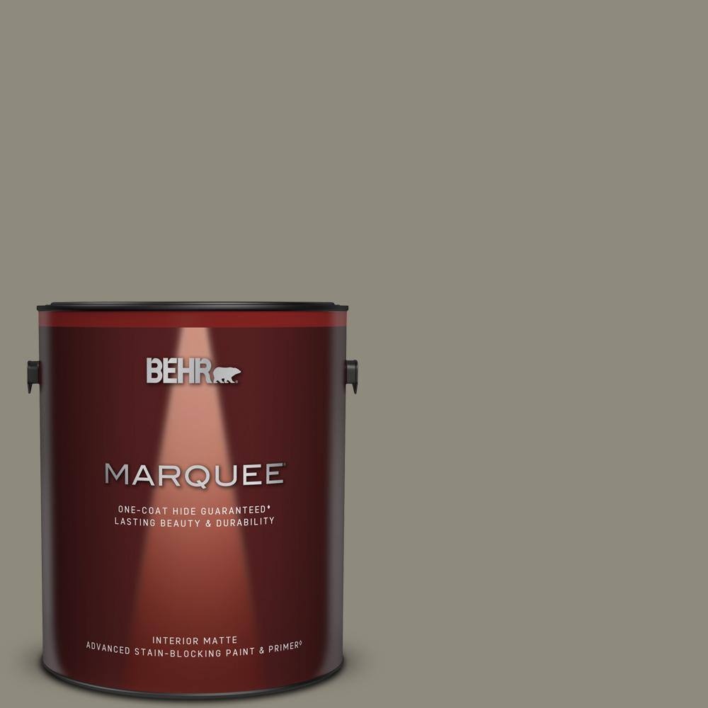 BEHR MARQUEE 1 gal. #790D-5 Squirrel Matte Interior Paint & Primer ...
