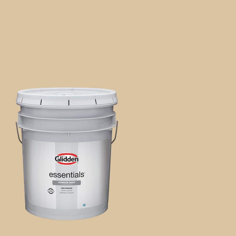 Glidden Essentials 5 gal. PPG1094-3 Birch Beige Semi-Gloss Interior ...