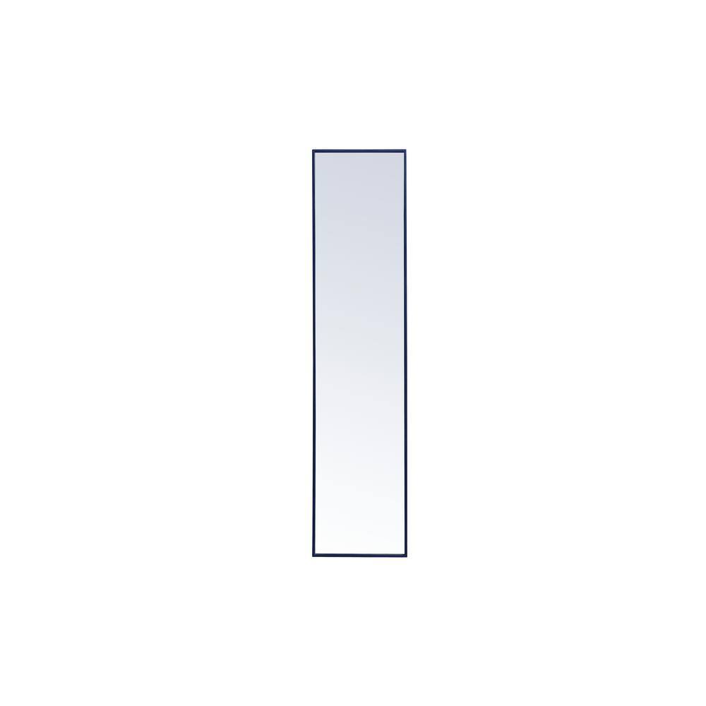 Large Rectangle Blue Modern Mirror (60 in. H x 14 in. W) WM82920Blue ...