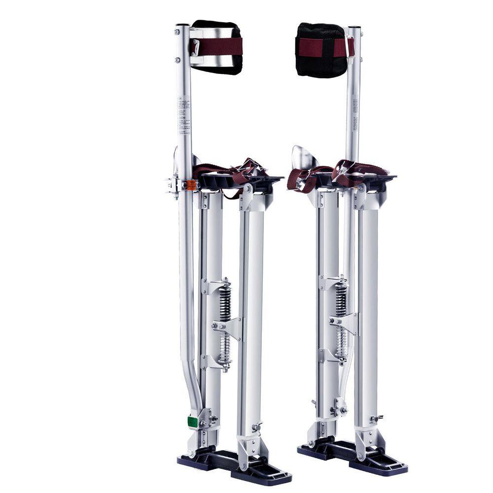 SKYSHALO 24 in. to 40 in. Adjustable Drywall Stilts, Aluminum, Non-Slip ...