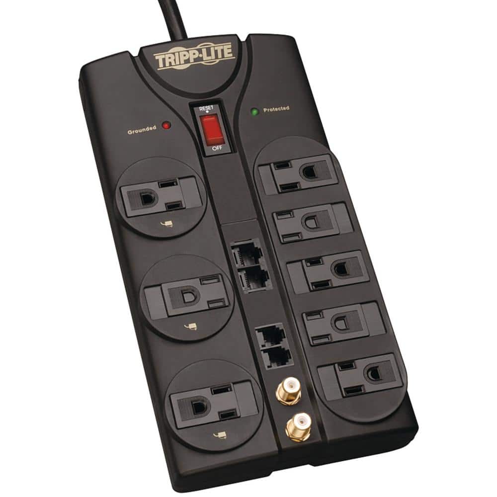 Tripp Lite Protect It 10 ft. Cord with 8-Outlet Surge Protector ...